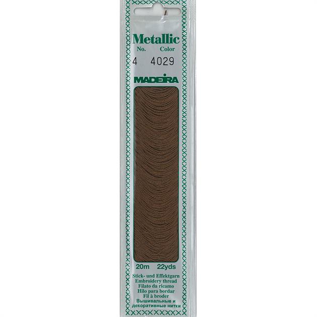 Madeira Metallic No 4 embroidery thread color 4029 bronze - The ...