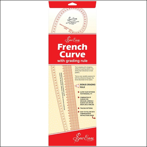 Sew Easy Metric French Curve Ruler - The Craftshops Mall