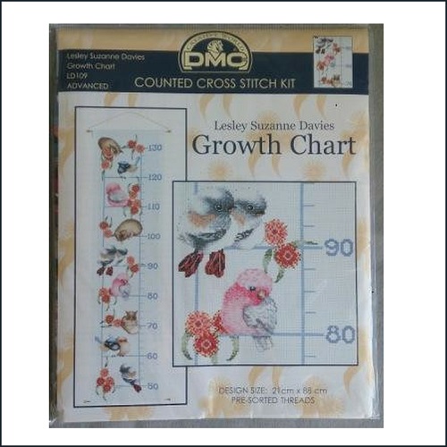 Australian Animal cross stitch Growth Chart kit - The Craftshops Mall