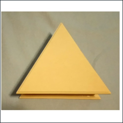 Triangular Box with hinged lid MDF - The Craftshops Mall